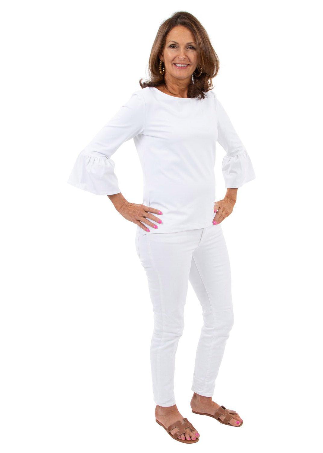 Haley Top - Solid White FINAL SALE – sailor-sailor Clothing