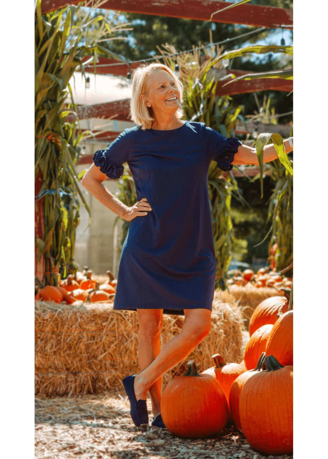 Kimberly Dress - Solid Navy